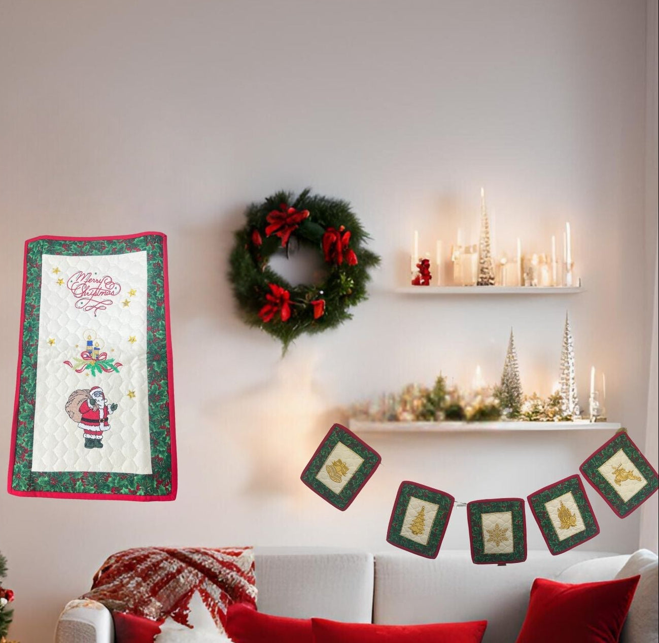 Xmas Wall Hanger and Bunting – CRAFTY CONNECTIONS